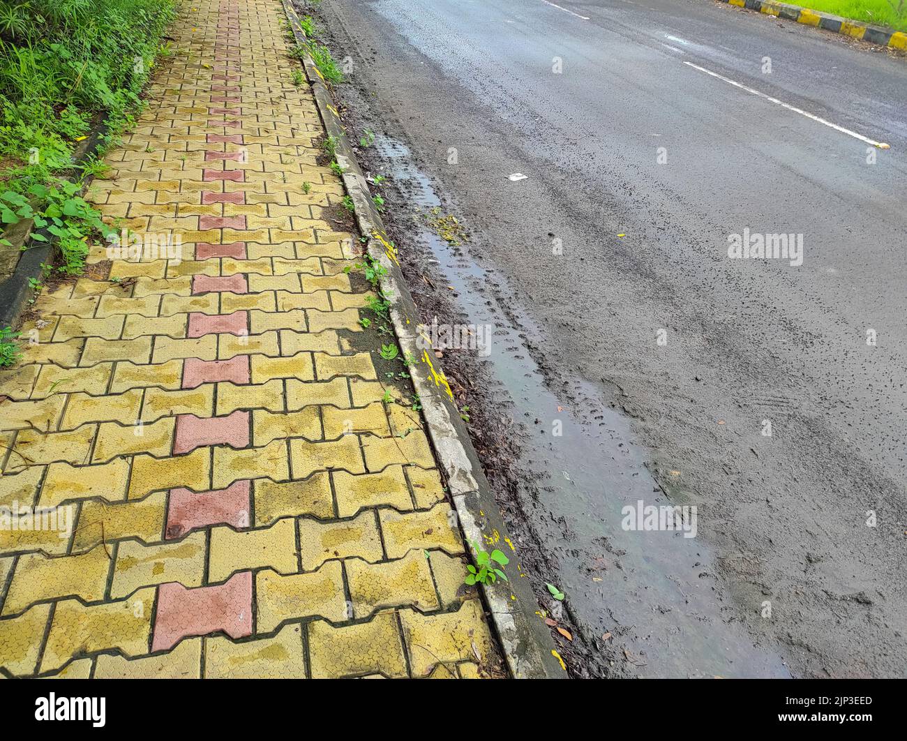 Closeup shot cement road hi-res stock photography and images - Alamy