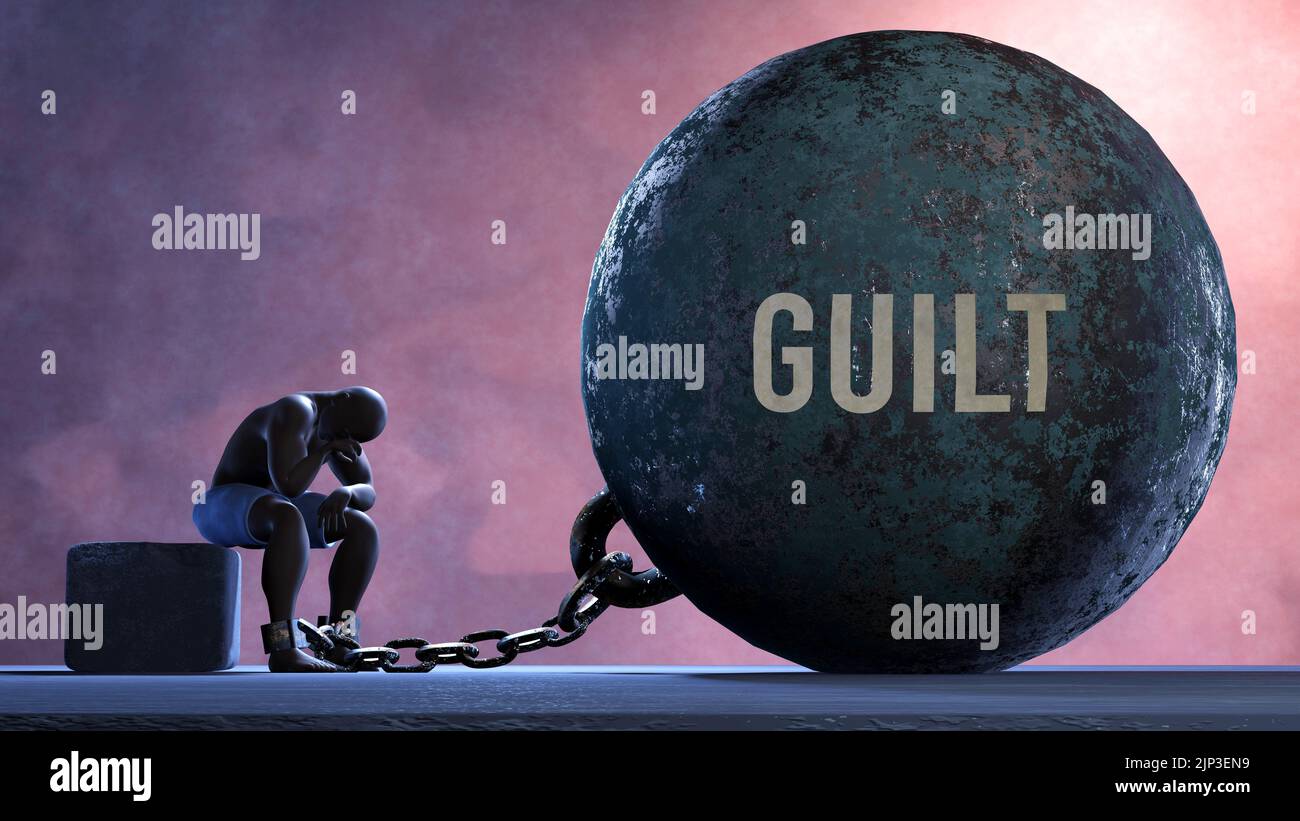 Guilt illustration hi-res stock photography and images - Alamy