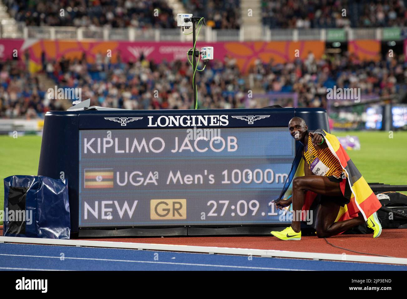 Jacob Kiplimo of Uganda competing in the men's 10,000m final at the ...