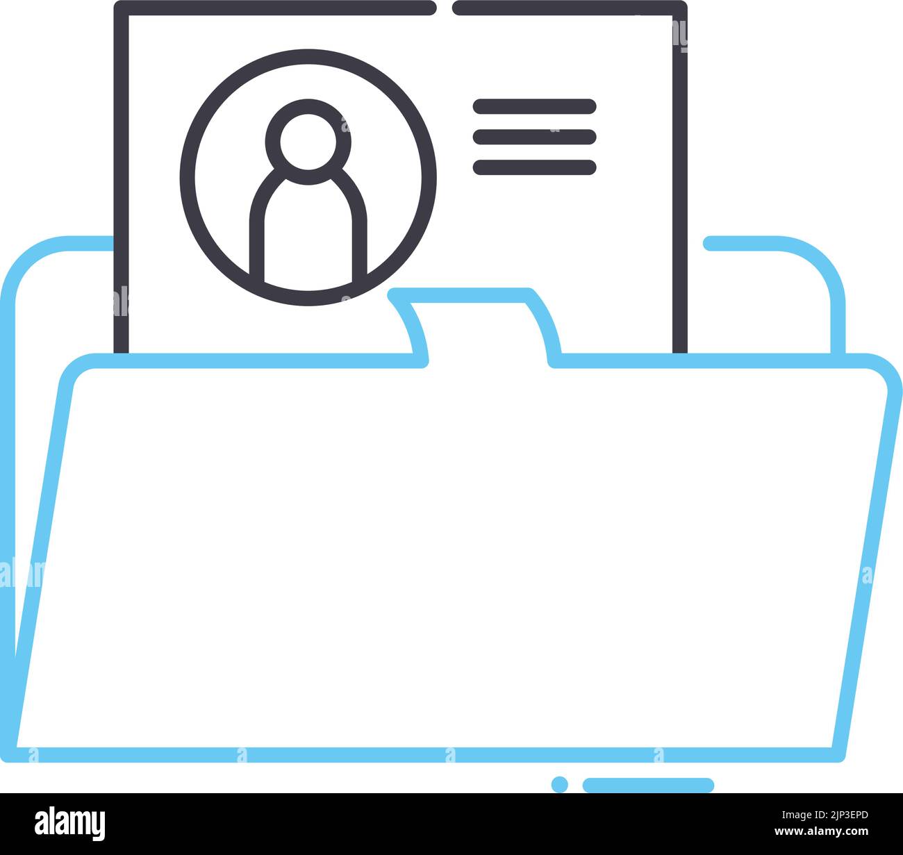 business contract line icon, outline symbol, vector illustration ...