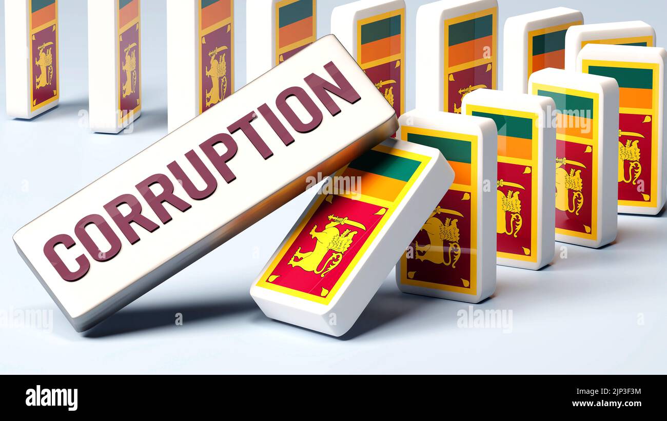 Sri Lanka and corruption, causing a national problem and a falling ...