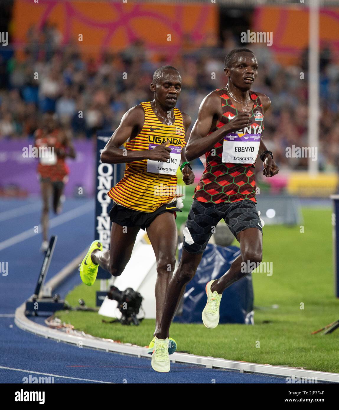 Jacob Kiplimo of Uganda and Daniel Simiu Ebenyo of Kenya competing in ...