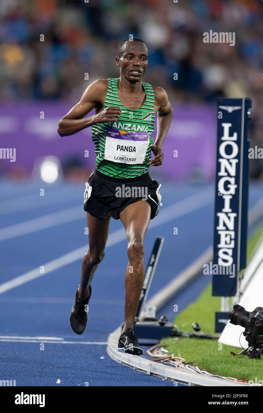 Joseph Tiophil Panga of Tanzania competing in the men's 10,000m final ...