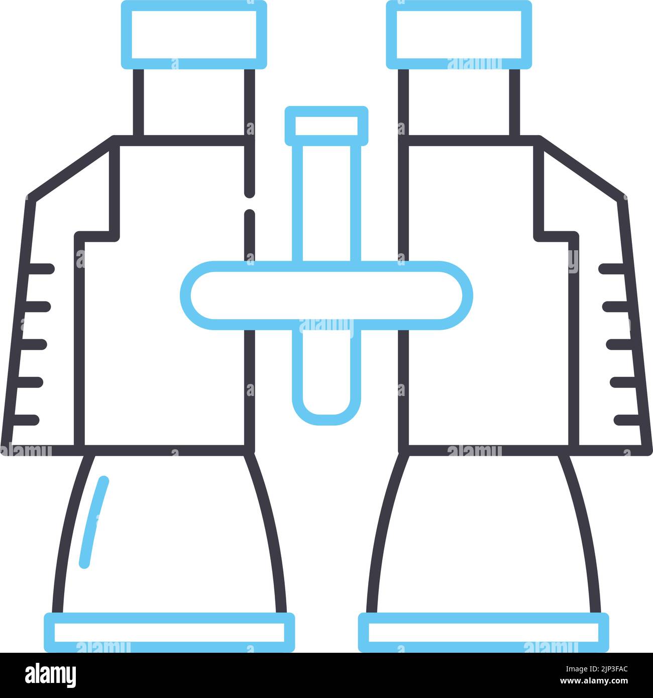 Flat web icon binocular Cut Out Stock Images & Pictures - Alamy