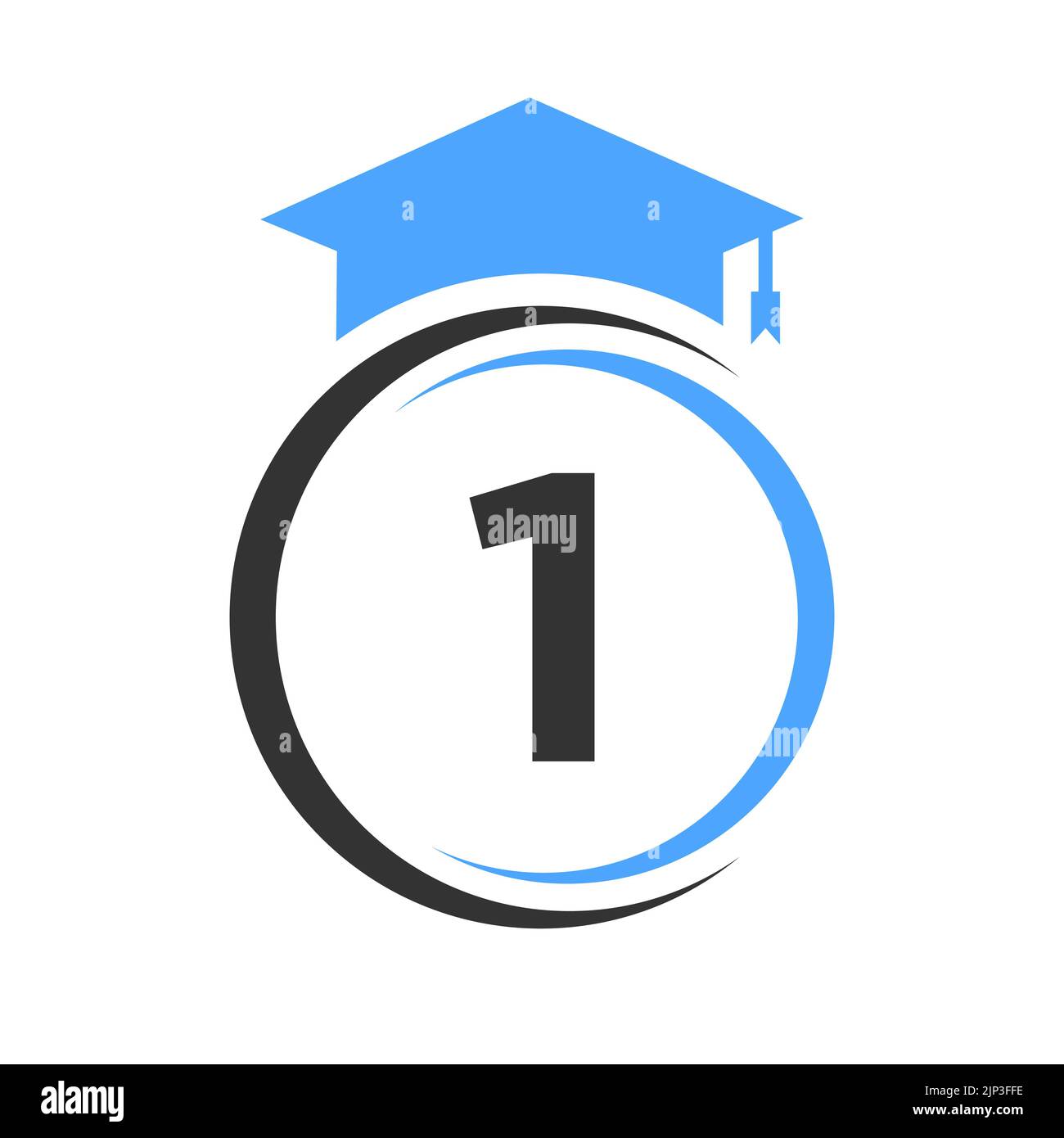 Letter 1 Education Logo Template. Education Logotype Concept With ...