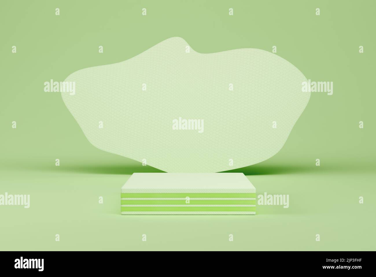 Abstract minimal pastel background. Light yellow rectangle pedestal ...