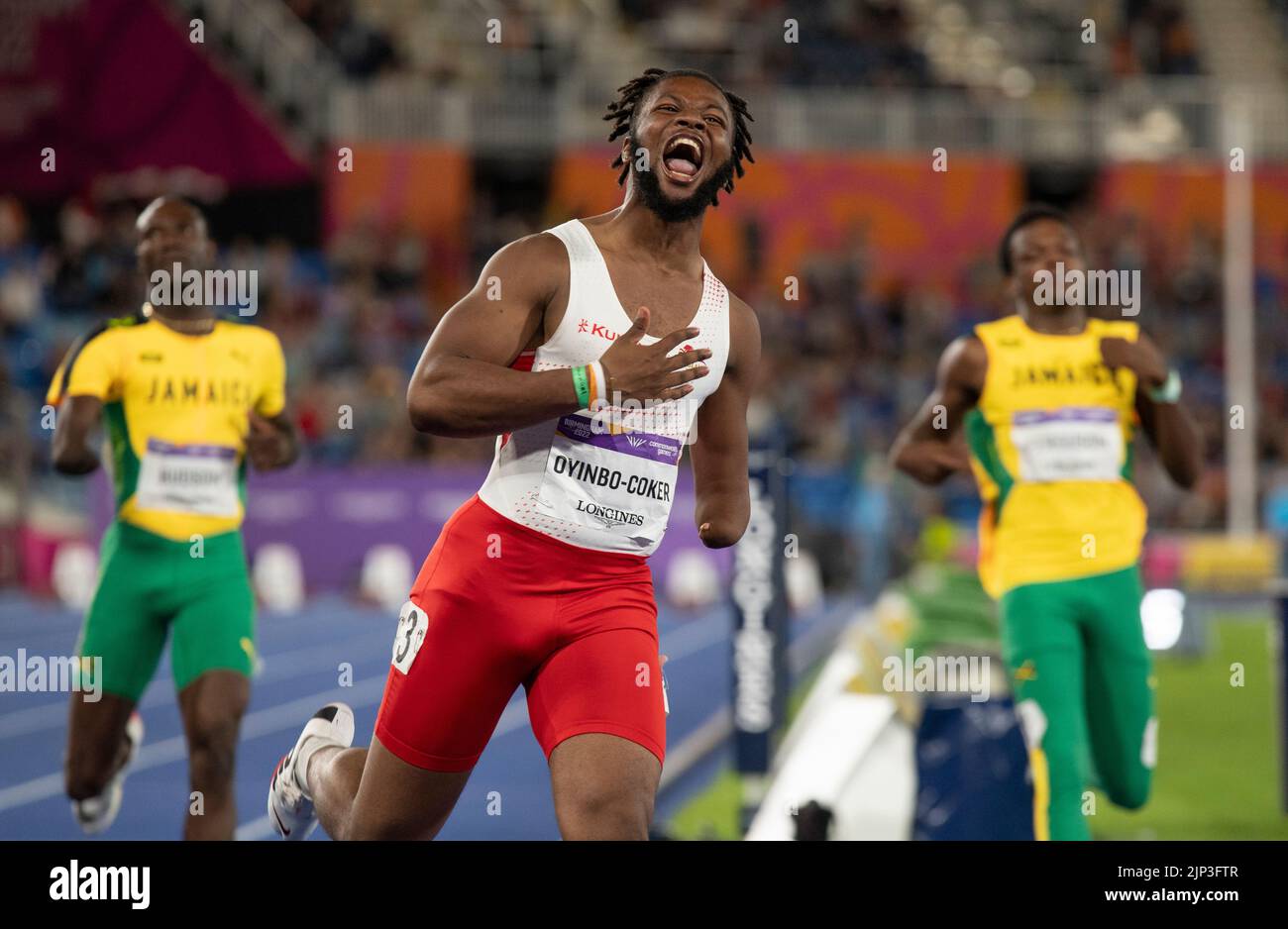 Temitayo Oyinbo-Coker of England competing in the men's T45/47 100m ...