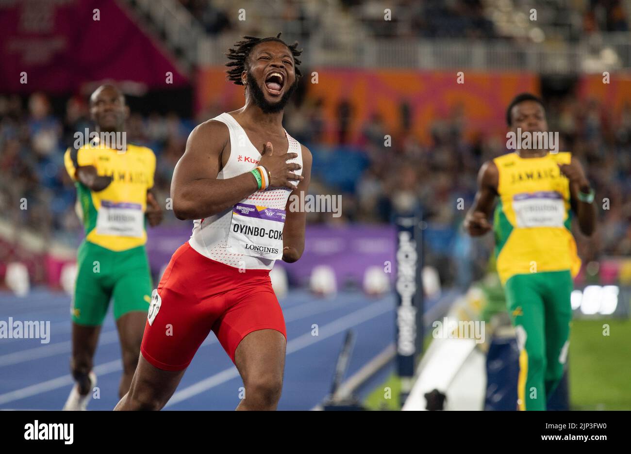 Temitayo Oyinbo-Coker of England competing in the men's T45/47 100m ...