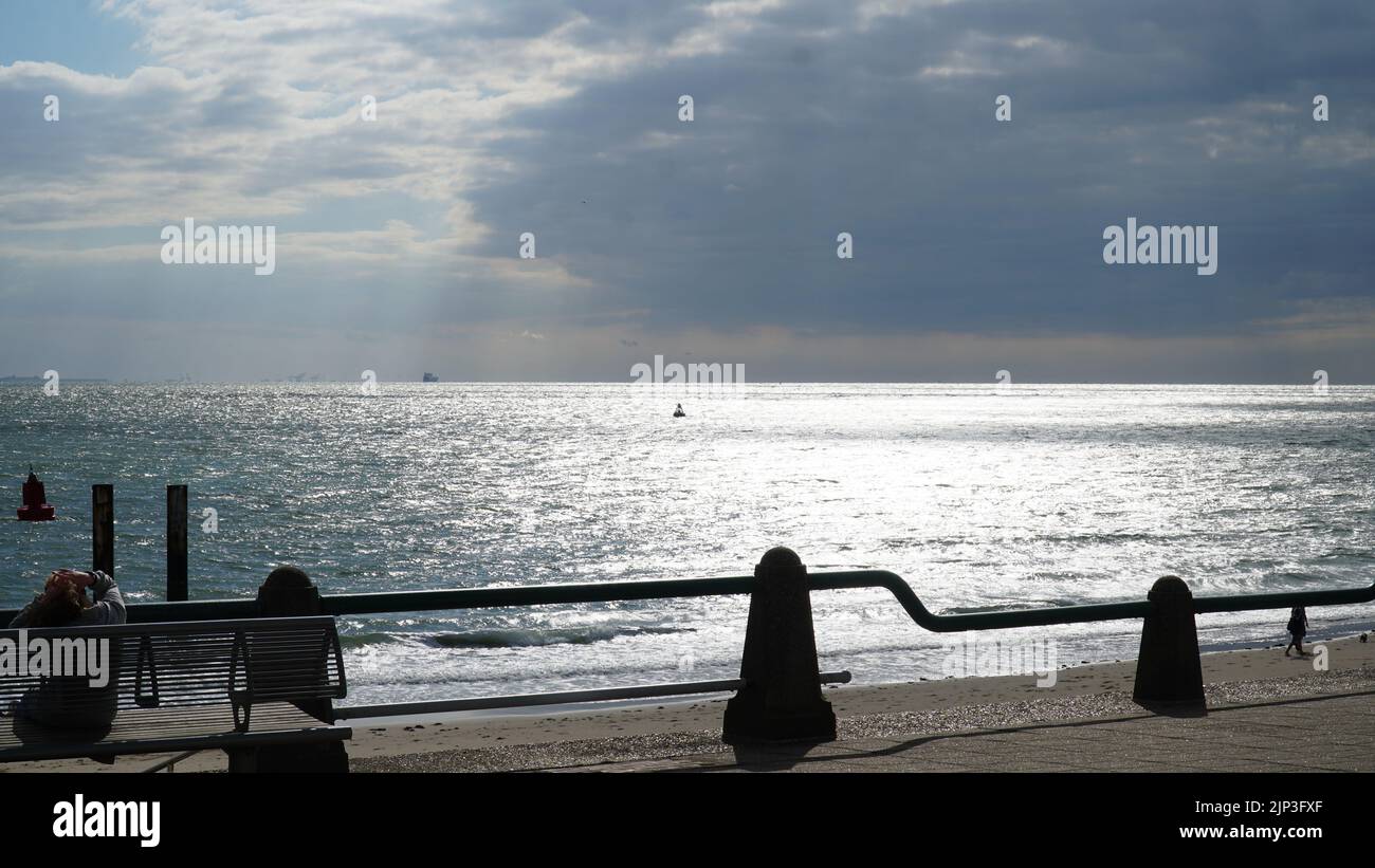 Silver shining ocean hi-res stock photography and images - Alamy