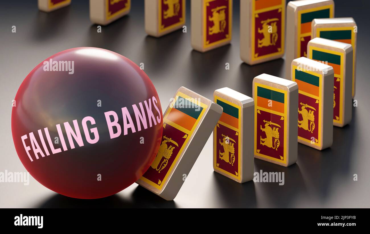 Sri Lanka and failing banks, causing a national problem and a falling ...