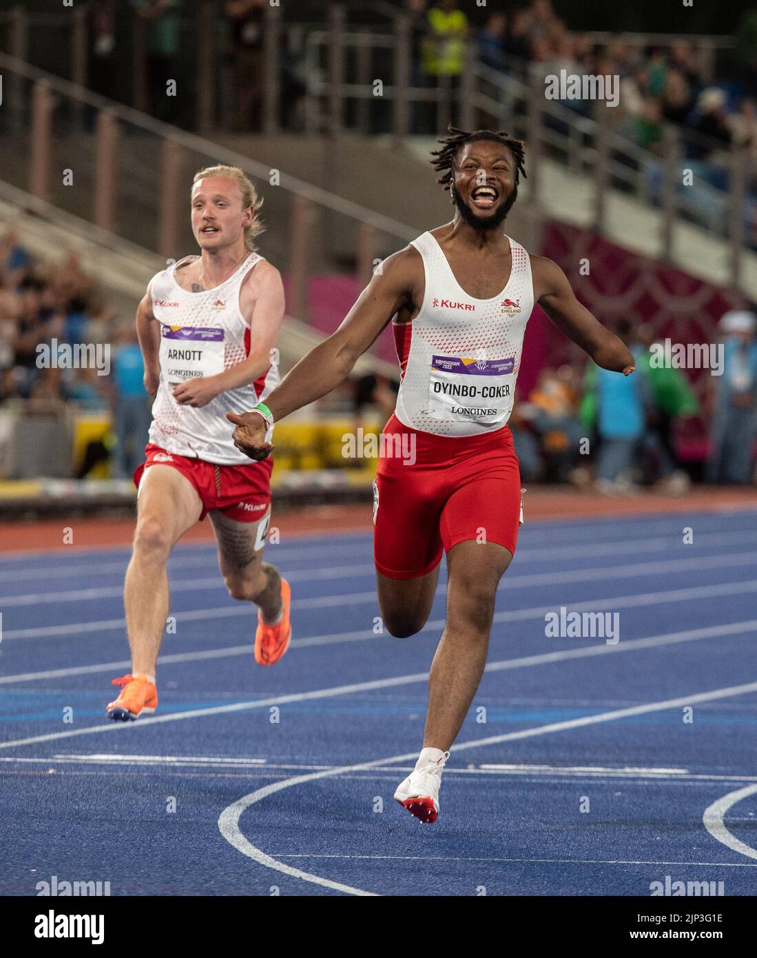 James Arnott and Emmanuel Temitayo Oyinbo-Coker of England competing in ...