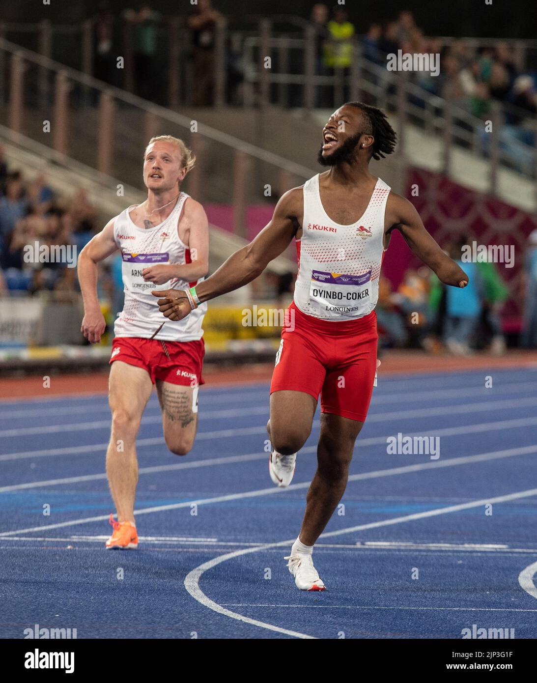 James Arnott and Emmanuel Temitayo Oyinbo-Coker of England competing in ...