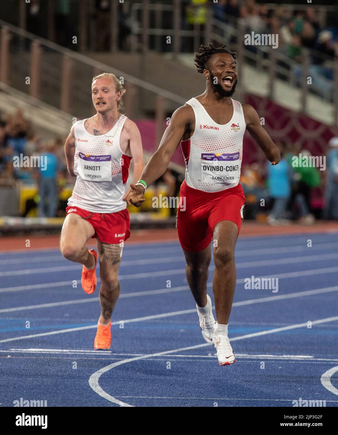 James Arnott and Emmanuel Temitayo Oyinbo-Coker of England competing in ...