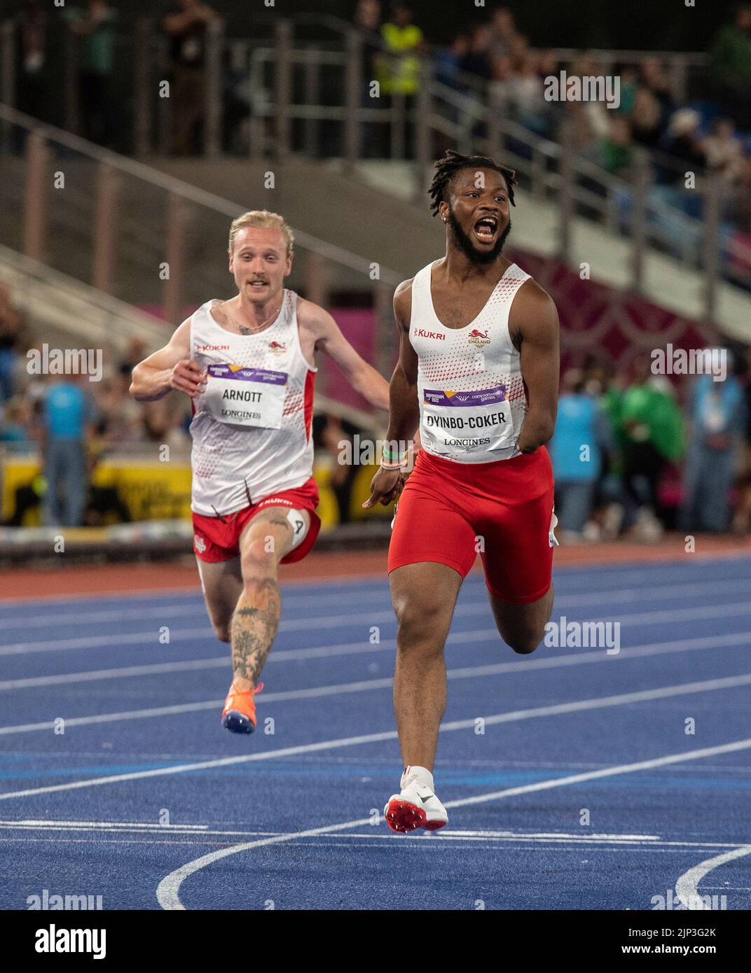 James Arnott and Emmanuel Temitayo Oyinbo-Coker of England competing in ...