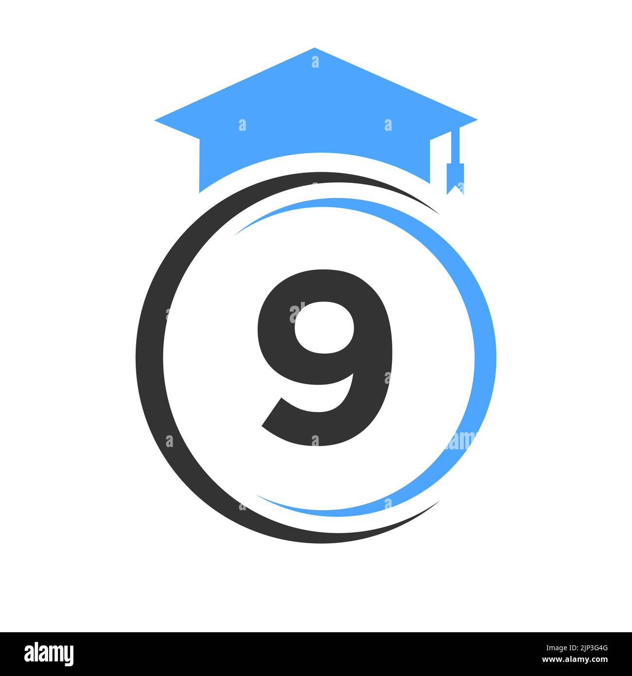 Letter 9 Education Logo Template. Education Logotype Concept With ...