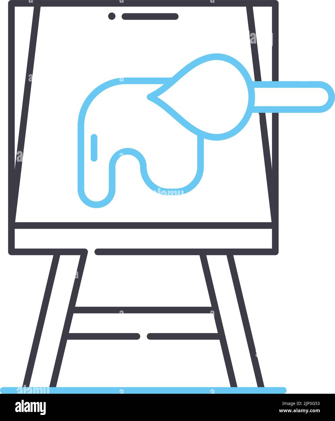 Line art icon light Cut Out Stock Images & Pictures - Alamy