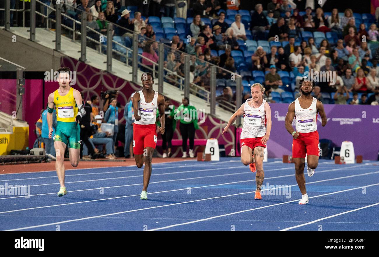 Jaydon Page of Australia, Ola Abidogun, James Arnott and Emmanuel ...