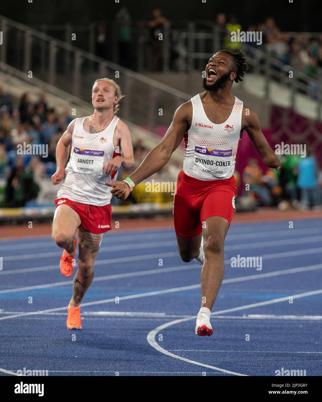 James Arnott and Emmanuel Temitayo Oyinbo-Coker of England competing in ...