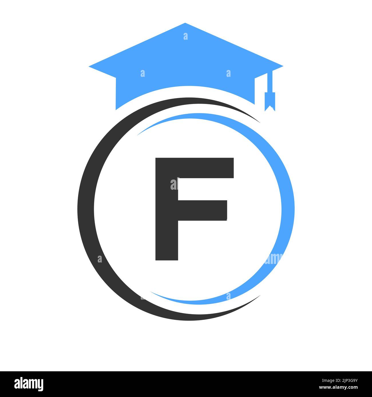 Letter F Education Logo Template. Education Logotype Concept With ...