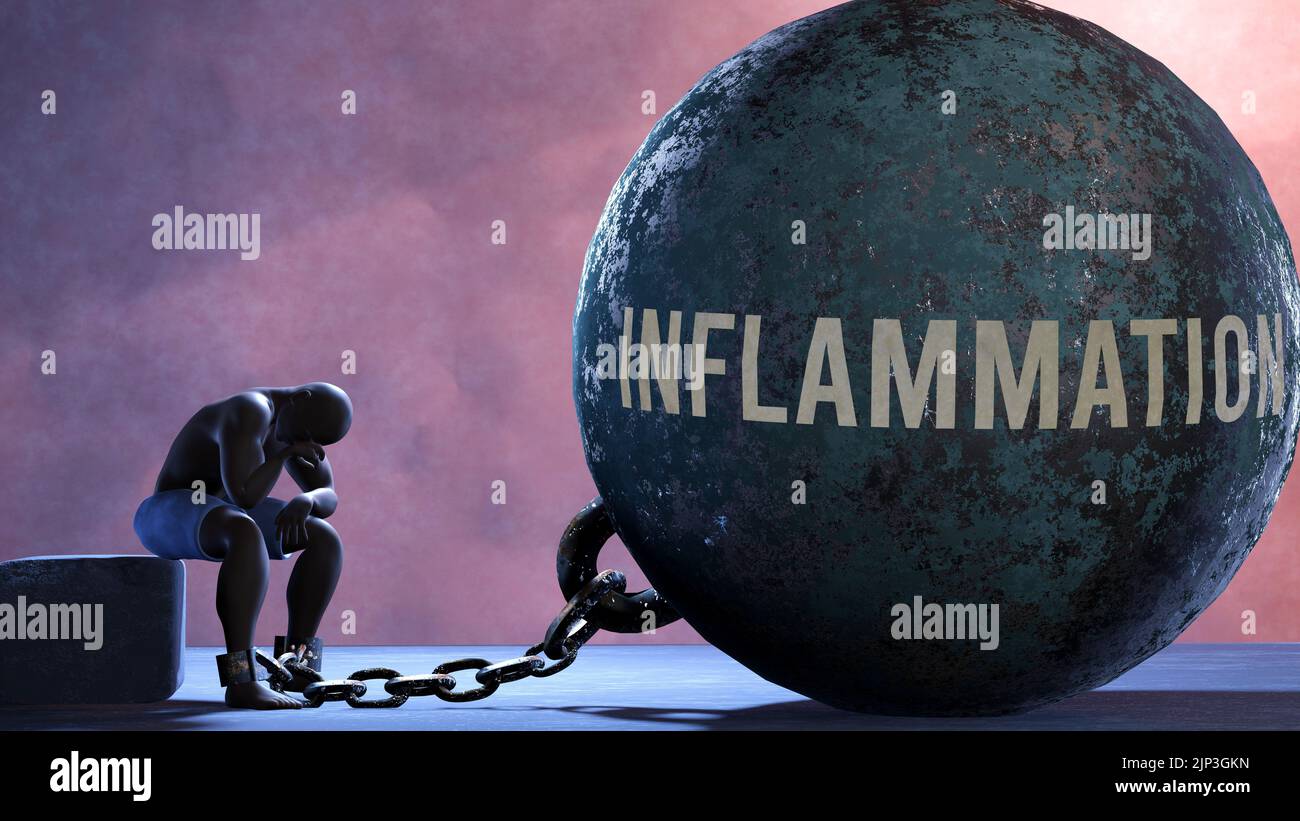 Inflammation that limits life and make suffer hi-res stock photography ...