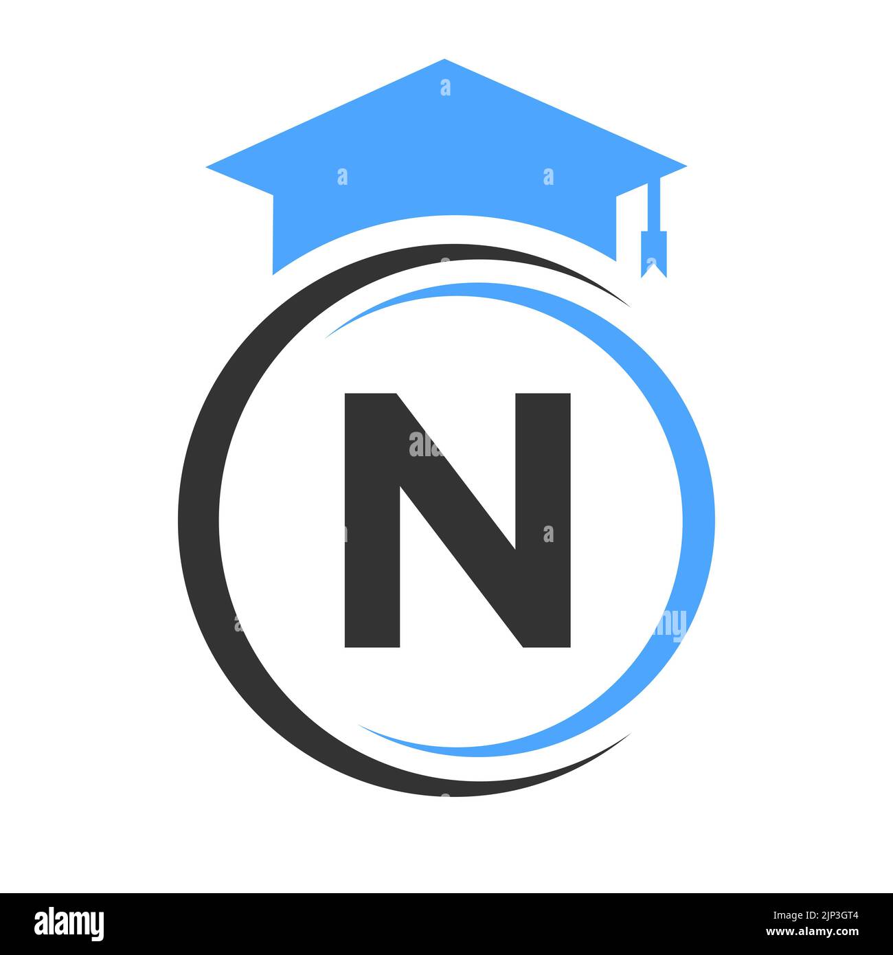 Letter N Education Logo Template. Education Logotype Concept With ...