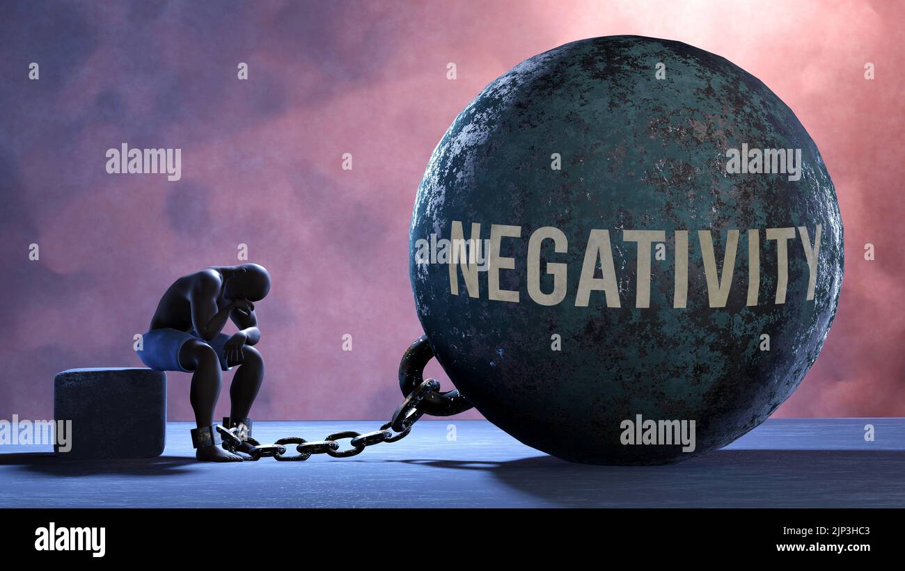 Negativity that limits life and make suffer hi-res stock photography ...