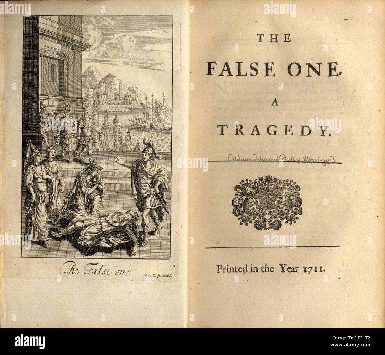 The False One frontispiece Stock Photo - Alamy