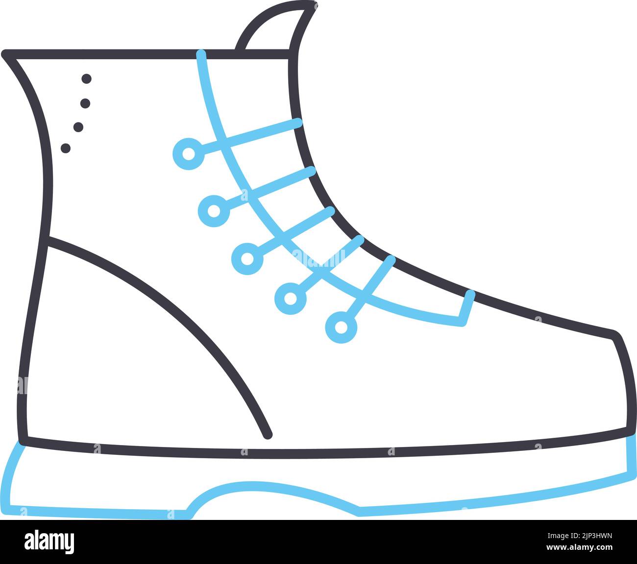 Boots icon line simple Cut Out Stock Images & Pictures - Alamy
