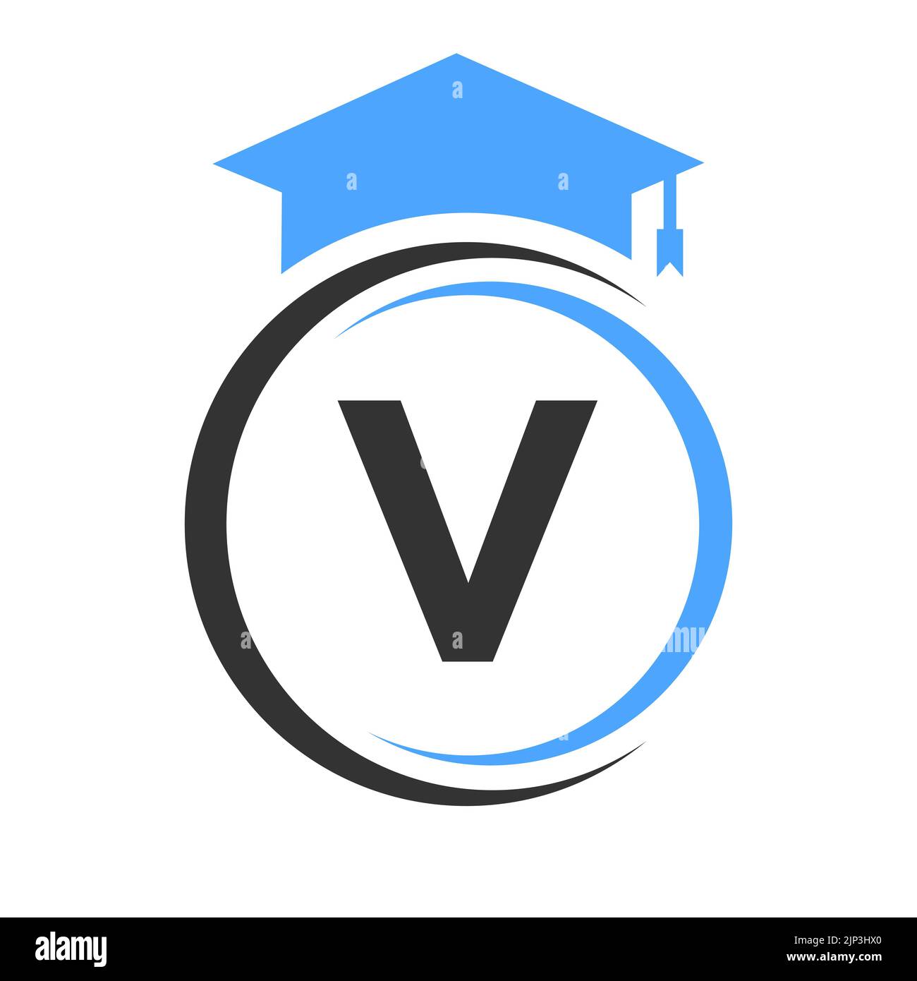 Letter V Education Logo Template. Education Logotype Concept With ...