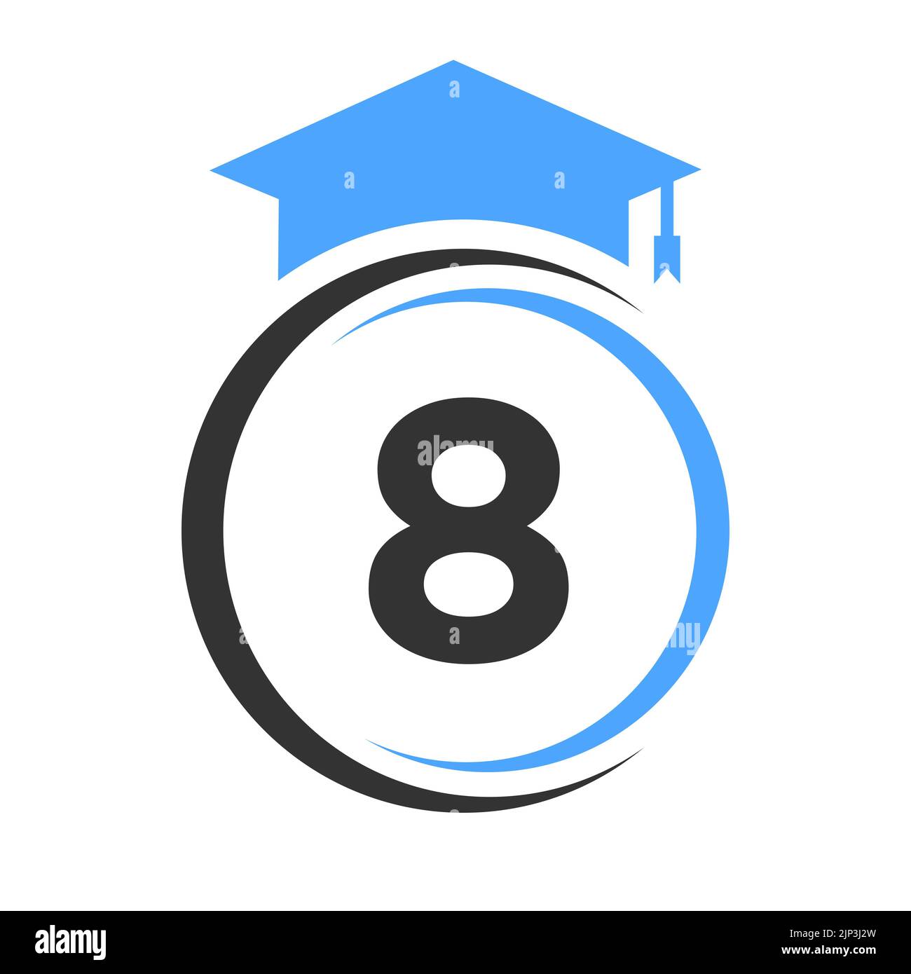 Letter 8 Education Logo Template. Education Logotype Concept With ...