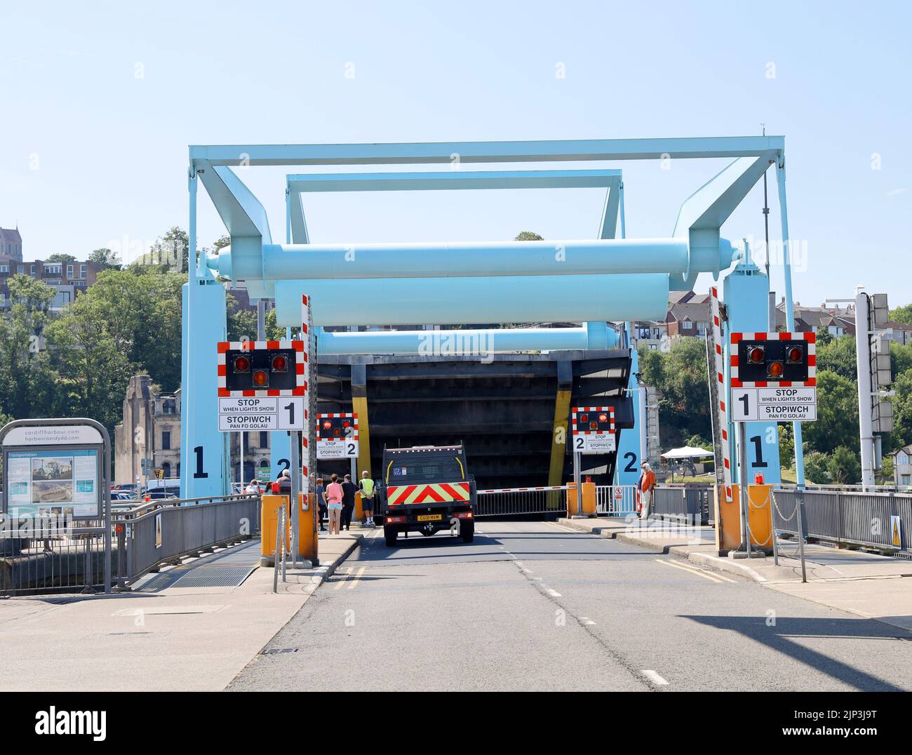 Bascule Bridges, for raising road to allow boats into and out of ...