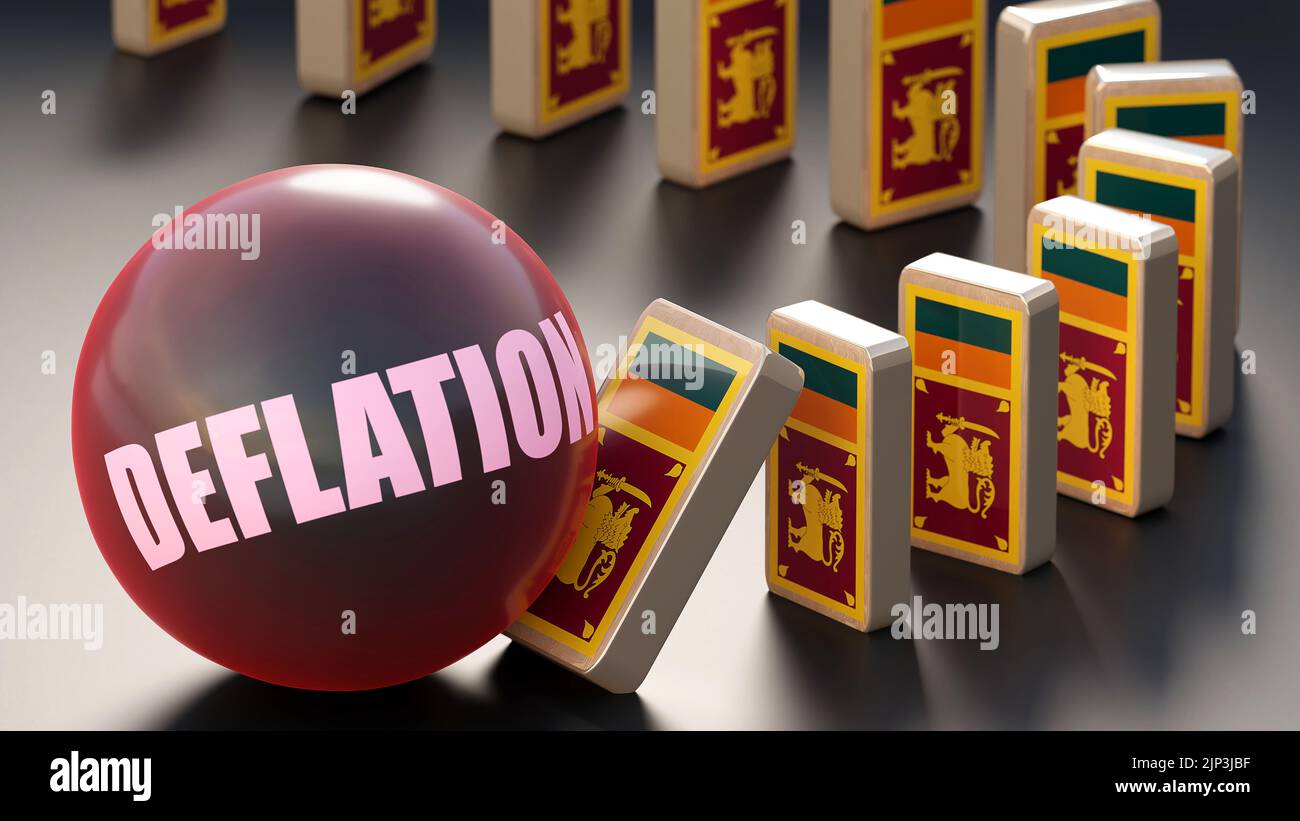 Sri Lanka and deflation, causing a national problem and a falling ...
