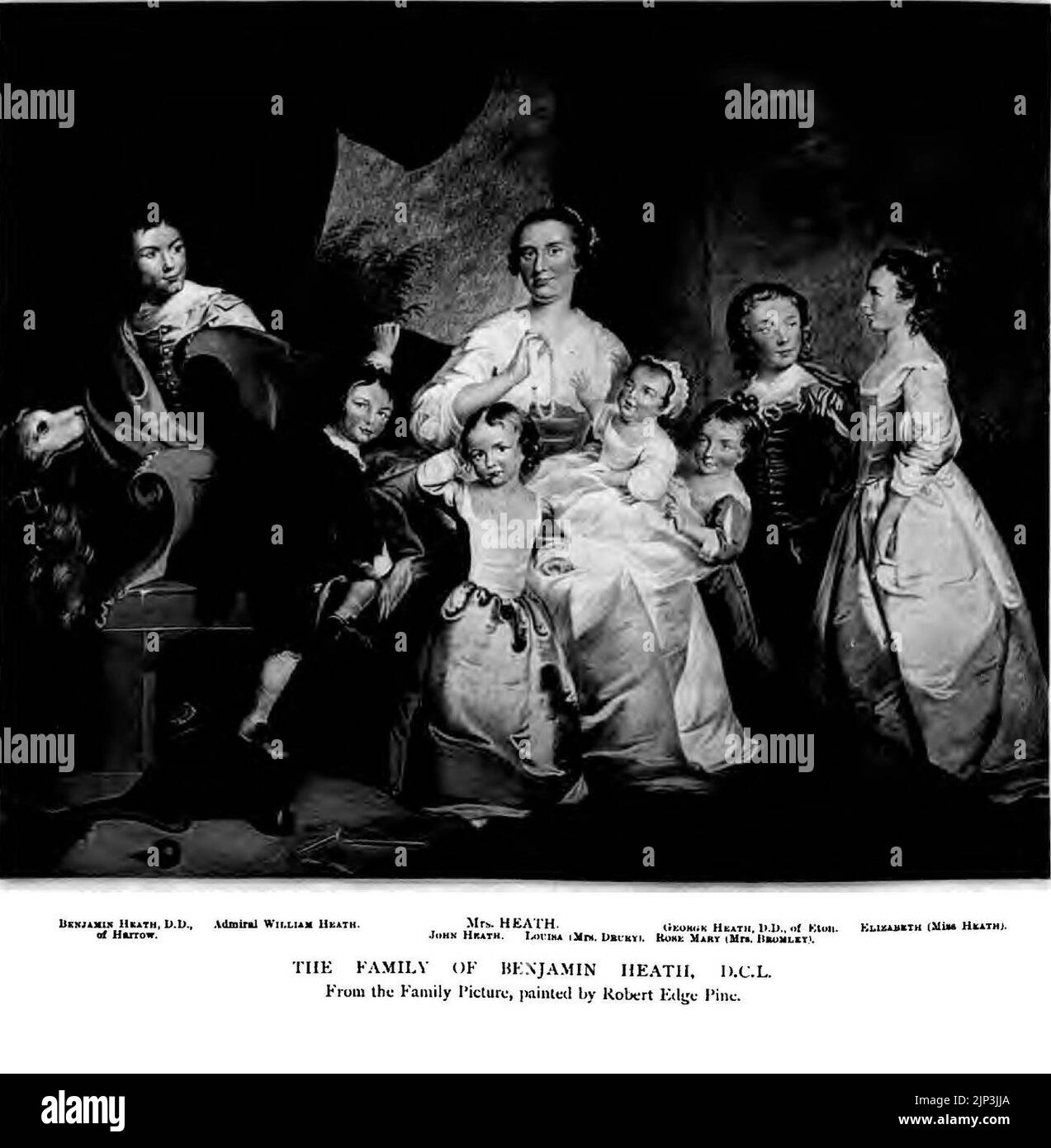 The Family of Benjamin Heath Stock Photo - Alamy