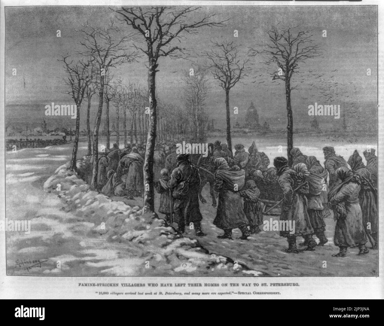 The famine in Russia (1892)- ''famine stricken villagers who have left ...