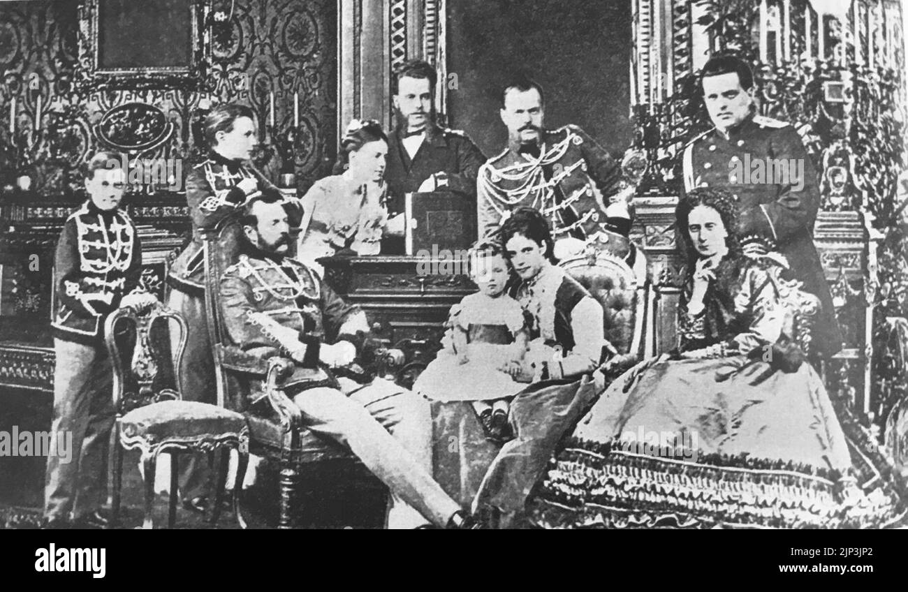 The Family of Tsar Alexander II of Russia Stock Photo - Alamy