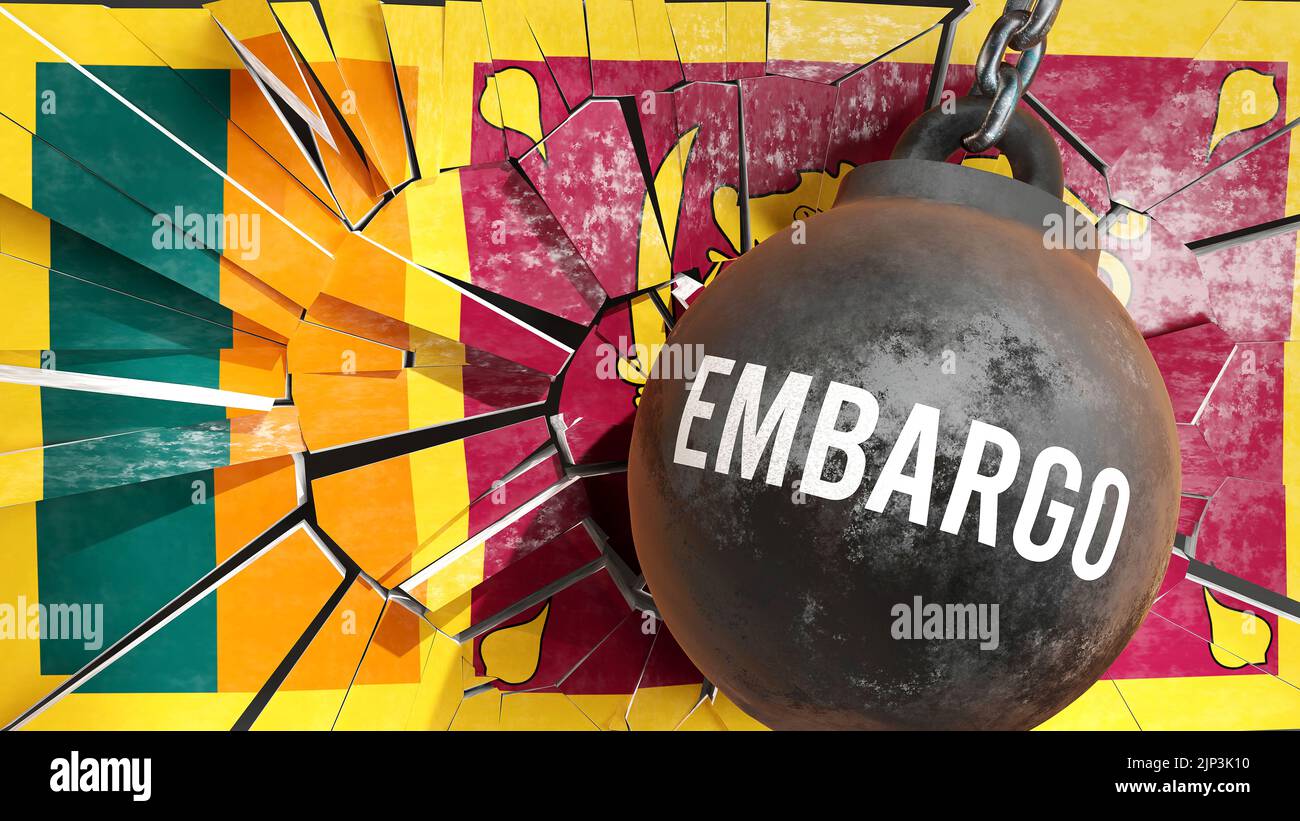 Sri Lanka and Embargo that destroys the country and wrecks the economy ...
