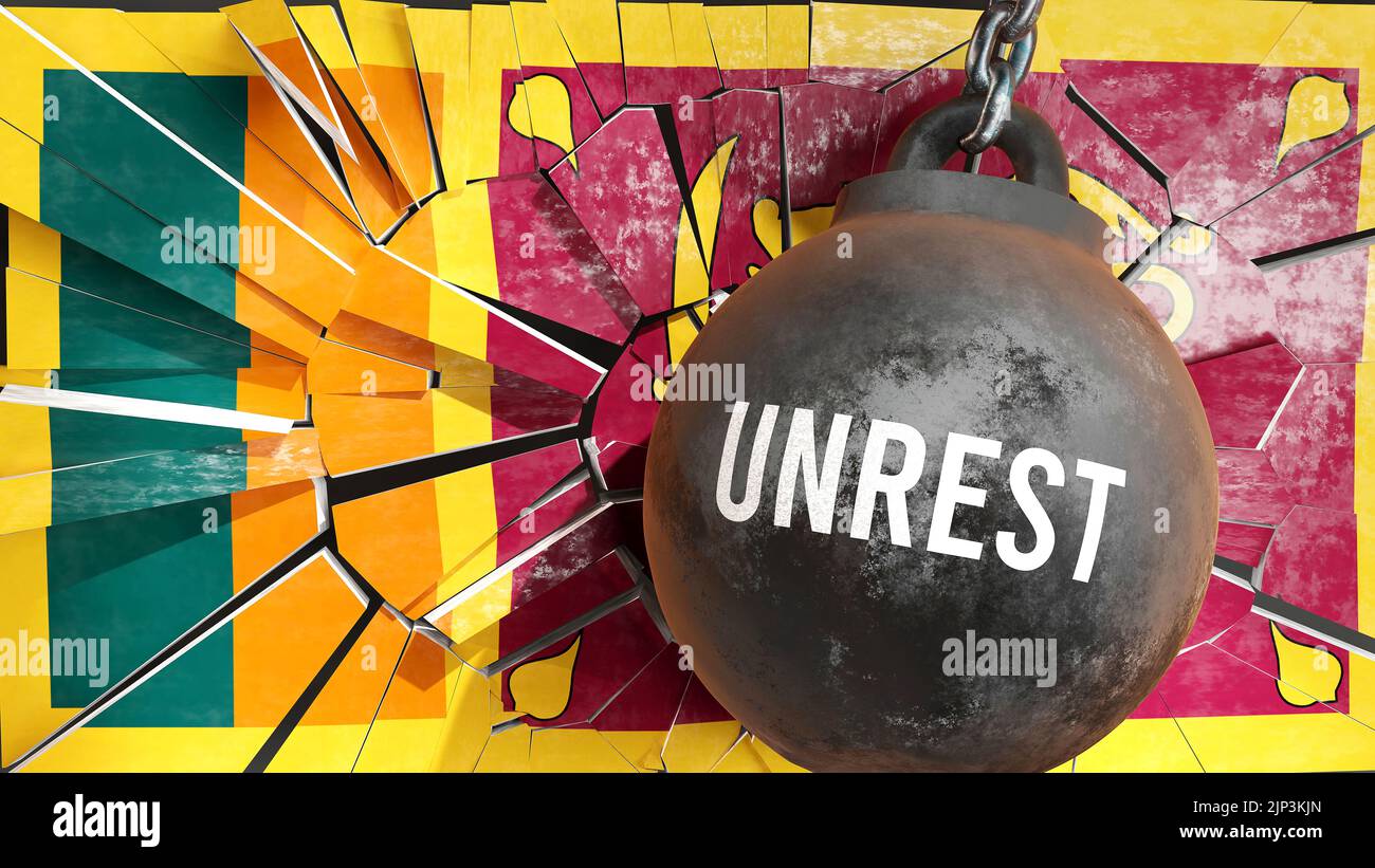 Unrest and Sri Lanka, destroying economy and ruining the nation. Unrest ...