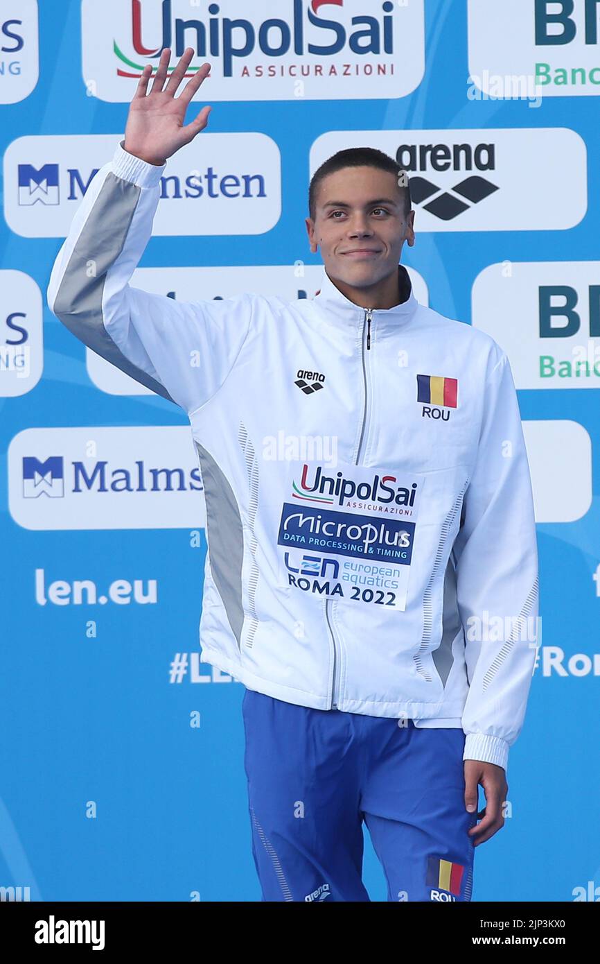 Rome, Italy. 15th Aug, 2022. Rome, Italy 15.08.2022: Popovici David ...