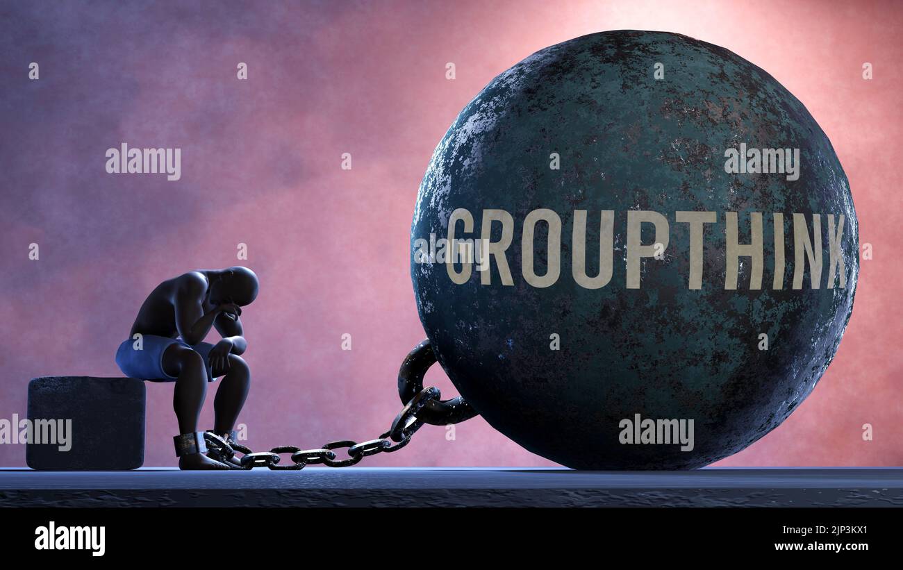 Groupthink and painful human condition hi-res stock photography and ...