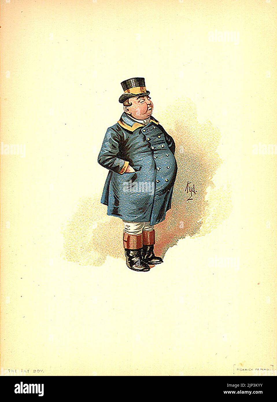 The Fat Boy 1889 Dickens The Pickwick Papers character by Kyd (Joseph ...