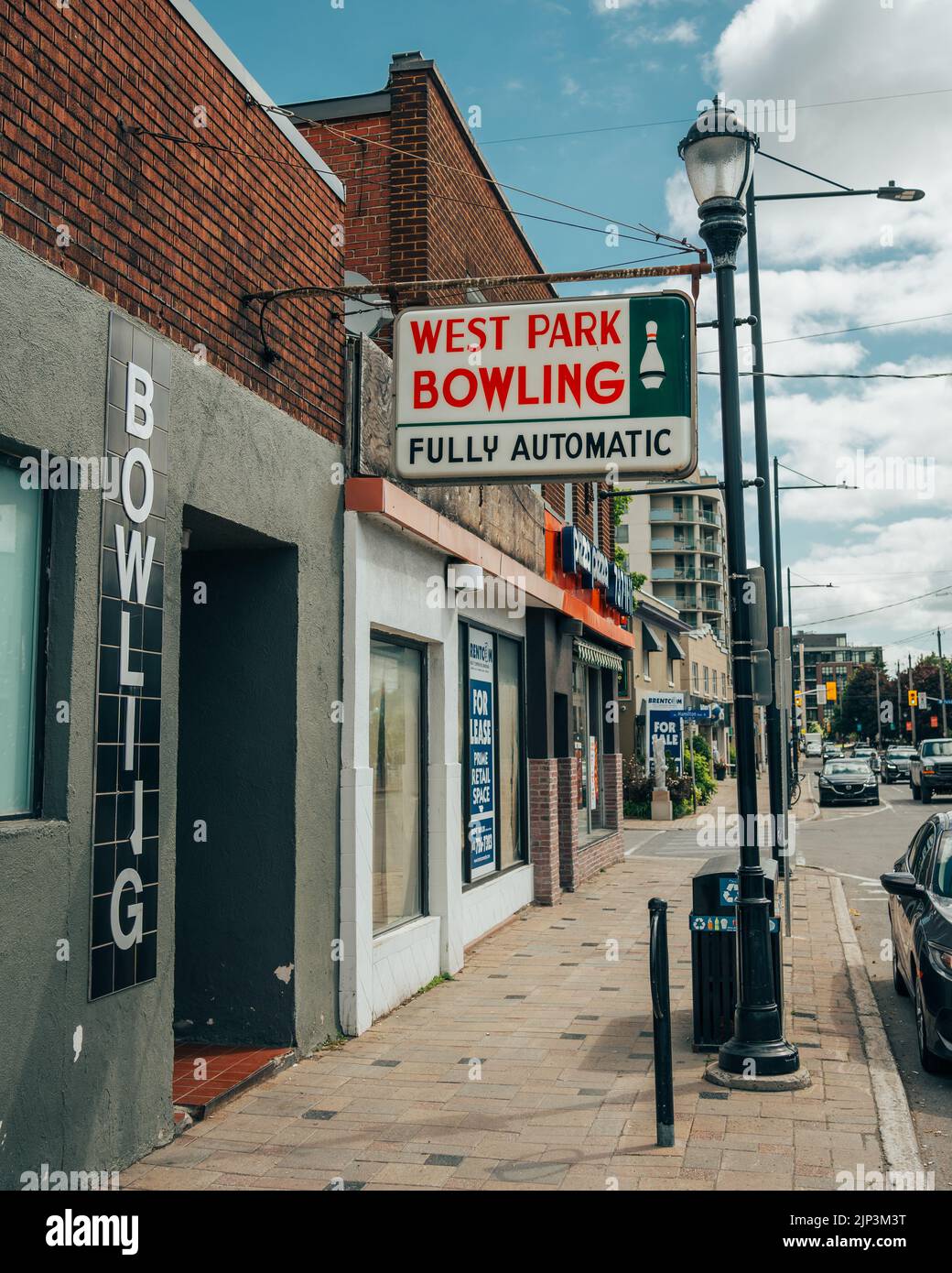 West Park Bowling vintage sign, Ottawa, Ontario, Canada Stock Photo - Alamy