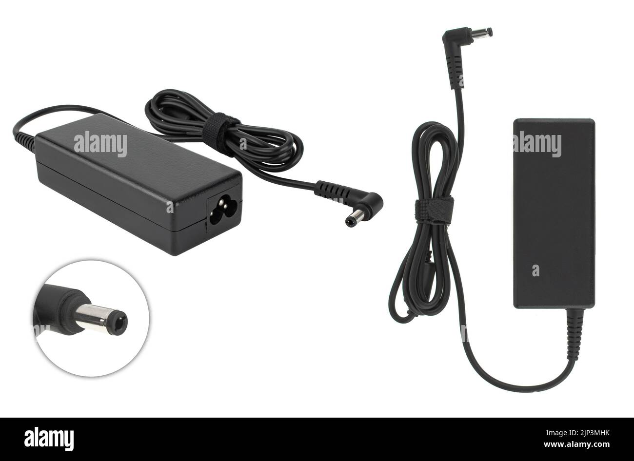 laptop power adapter, laptop accessory, isolated on white background ...