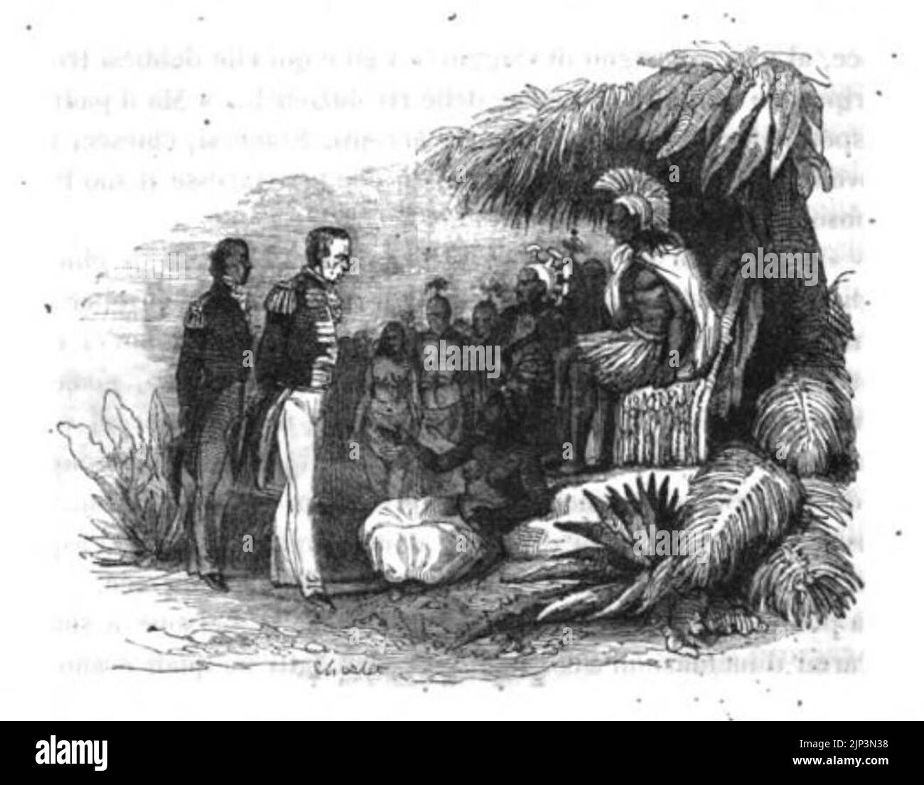 The favorite of the King of the Sandwich Islands asking the captain of ...