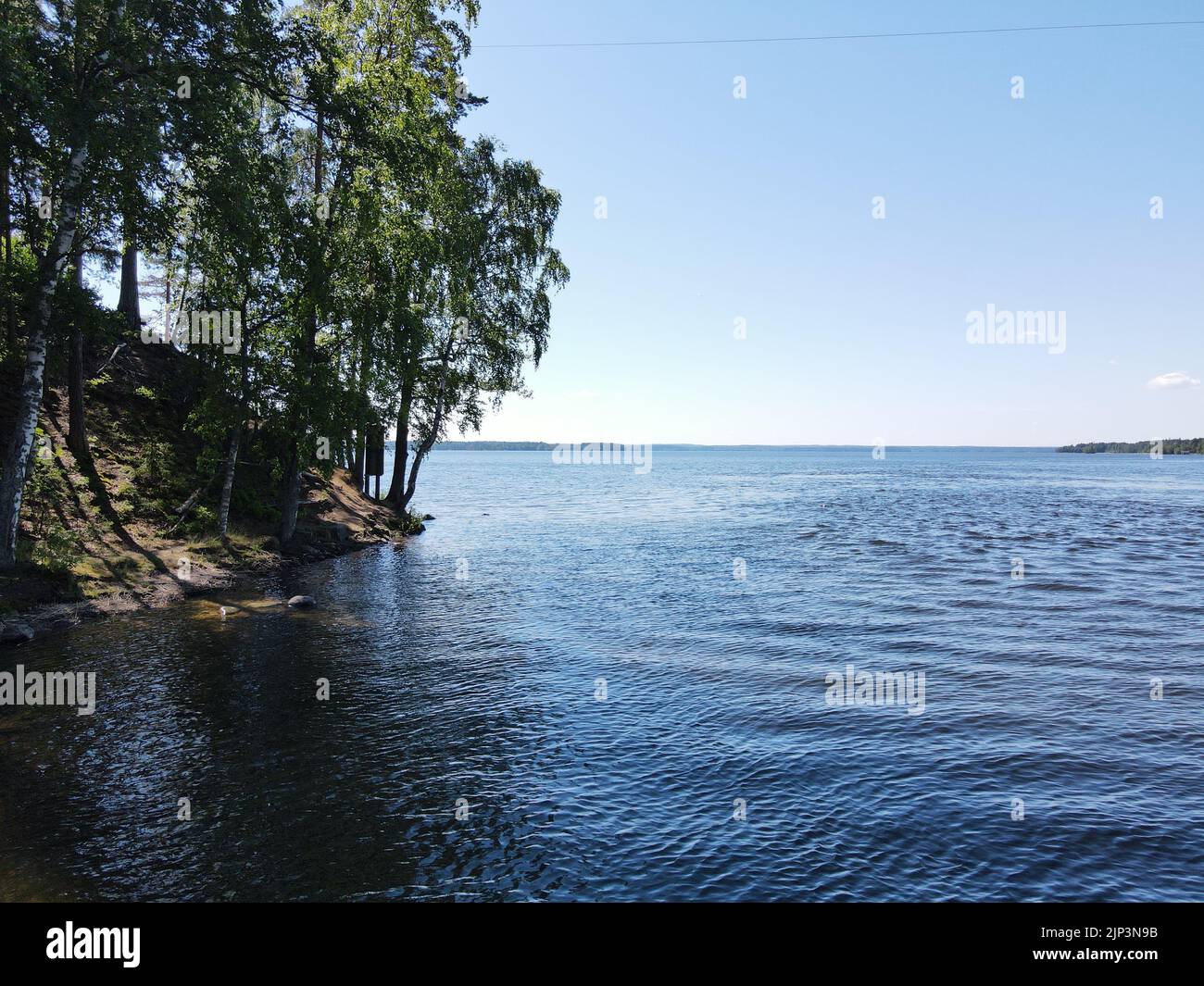 Kangasala blue lake summer 2022 Stock Photo - Alamy