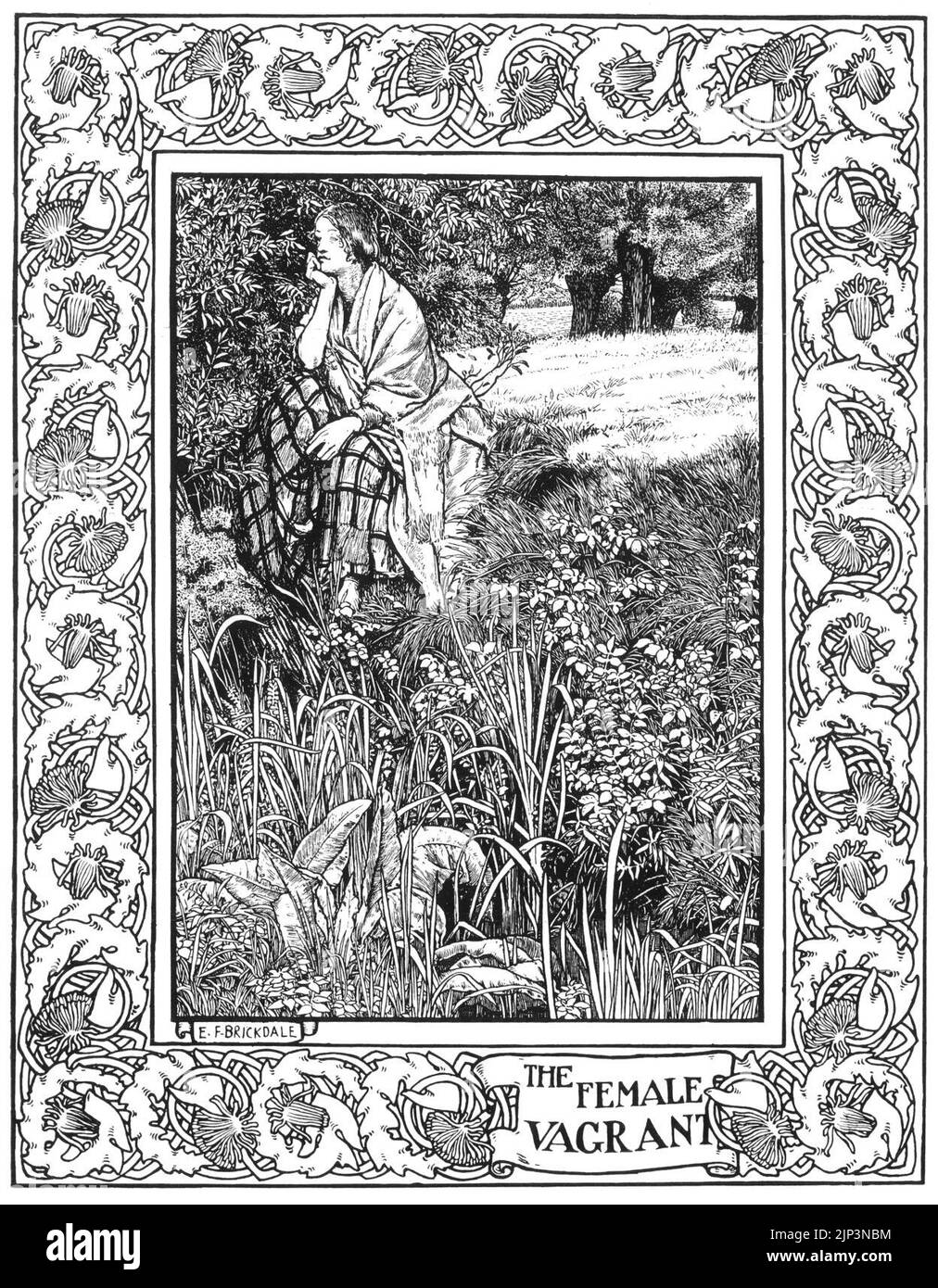 The Female Vagrant, by E. F. Brickdale Stock Photo - Alamy