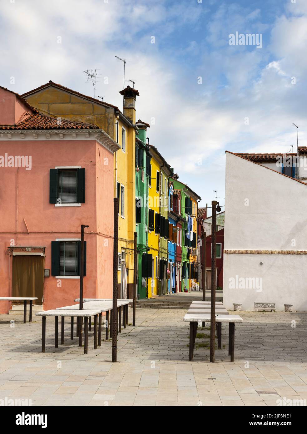 Houses in Burano Stock Photo - Alamy