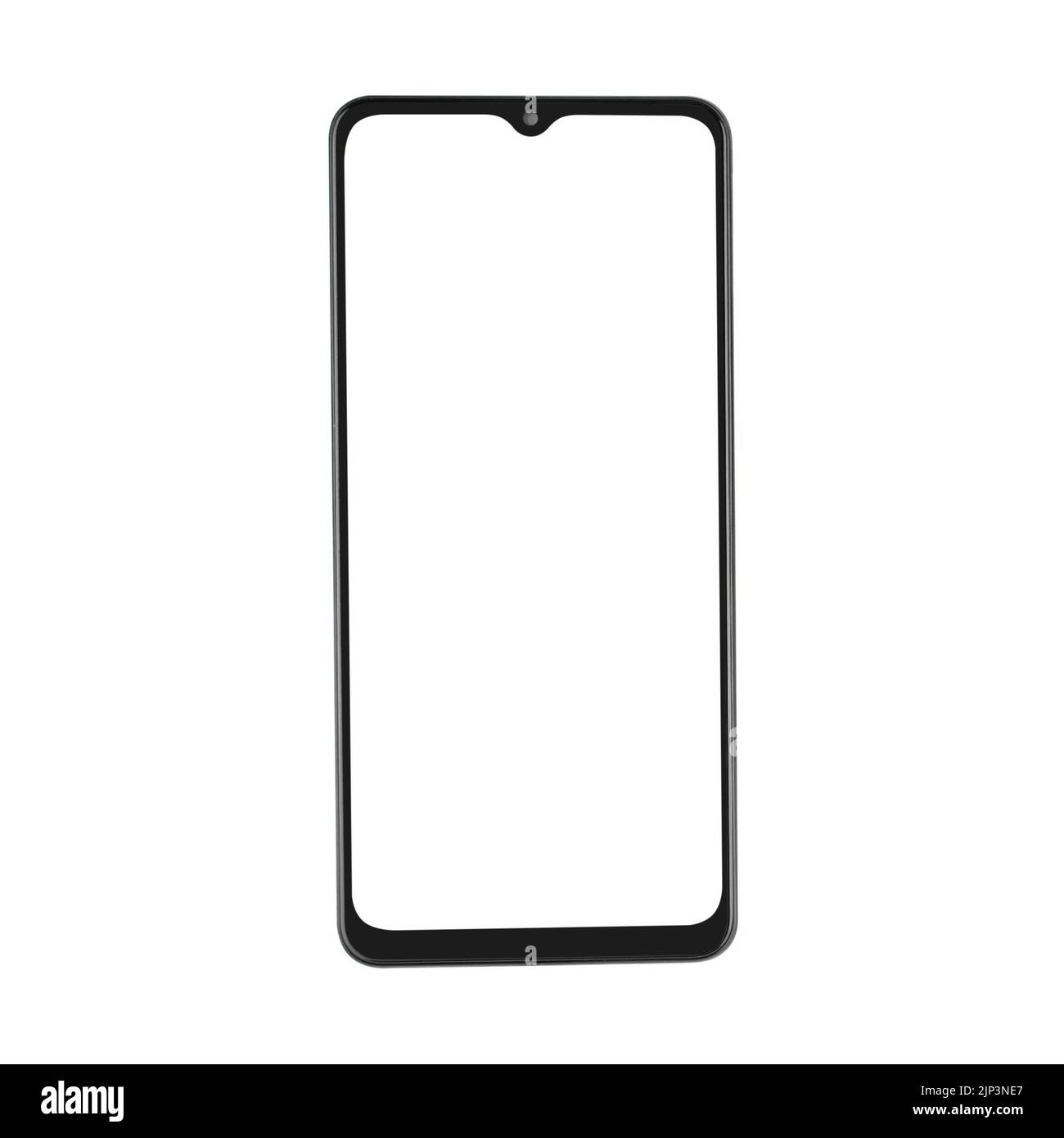 phone screen, front view, on white background Stock Photo - Alamy