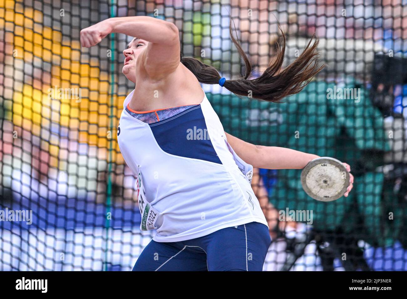 MUNCHEN, GERMANY - AUGUST 15: Androniki Lada of Cyprus competing in ...