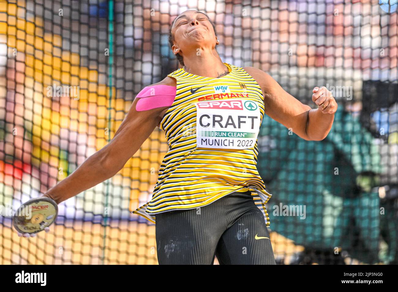 MUNCHEN, GERMANY - AUGUST 15: Shanice Craft of Germany competing in ...
