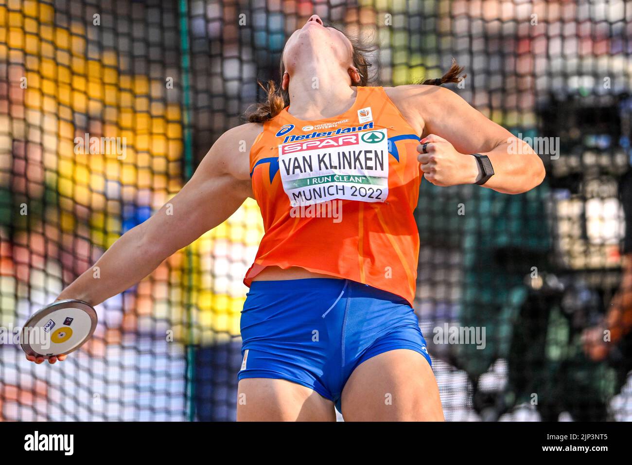 MUNCHEN, GERMANY - AUGUST 15: Jorinde van Klinken of Netherlands ...